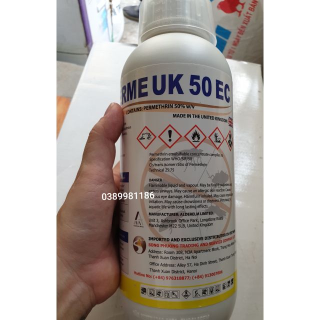 Thuốc diệt côn trùng PERME UK 50 EC nhập khẩu Anh Quốc Chai 1 lít | Shopee Việt Nam