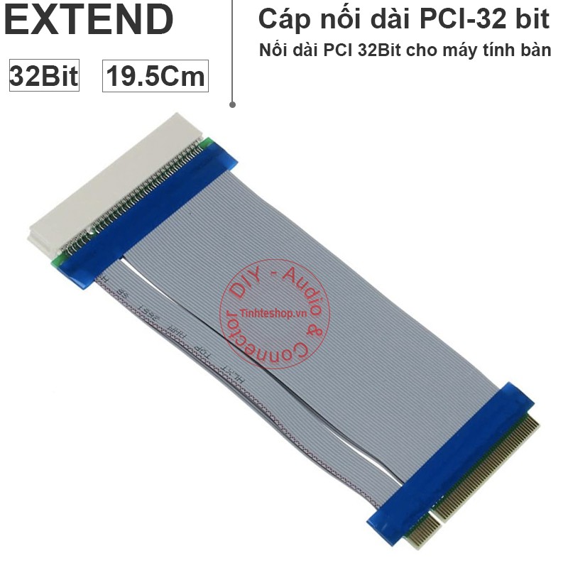 Dây cáp riser cắm nối dài khe PCI 32 bit universal cho PC Máy tính bàn ...
