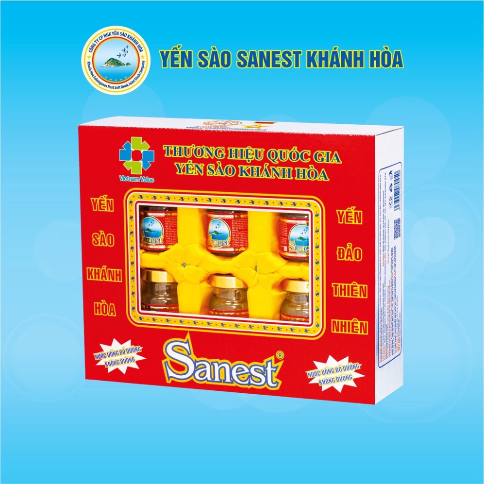 Nước yến Sào Sanest Không Đường Lọ 70ml Hộp 6 lọ | Shopee Việt Nam