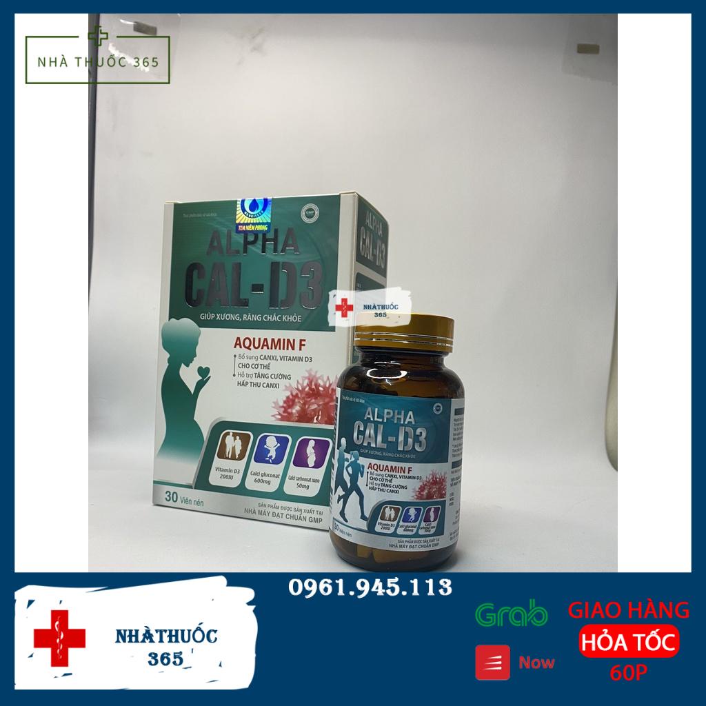 Viên uống AQUAMIN MK7 CALCINANO TẢO ĐỎ - Bổ sung calci và vitamin D3 cho cơ thể (Hộp 30 viên ...