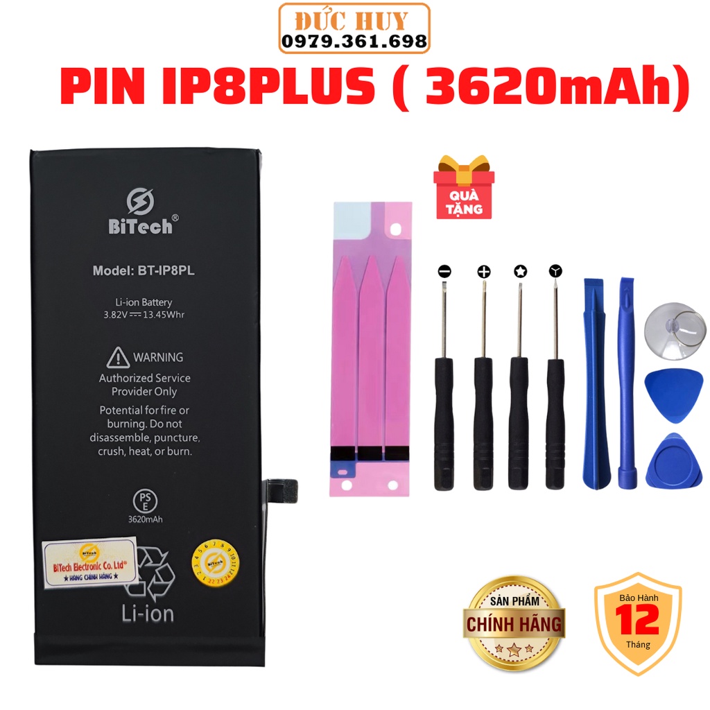 Pin Dung Lượng Cao Chính hãng BITECH BT-IP6 / 6S / 6SPL / 7 / 7PL / IP8 ...