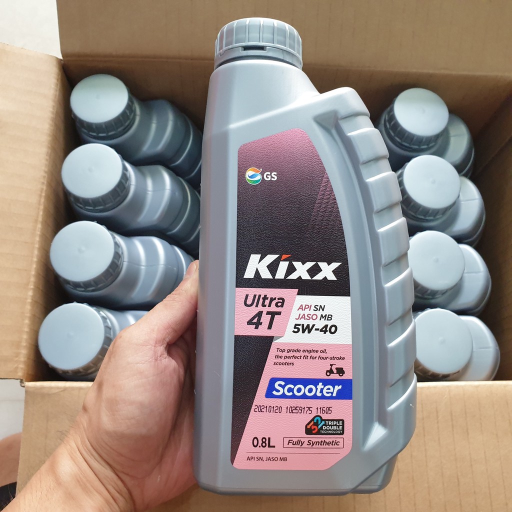 Nhớt Tay Ga Kixx Ultra 4T 5W40 Scooter 800ml 100% Tổng Hợp | Shopee ...