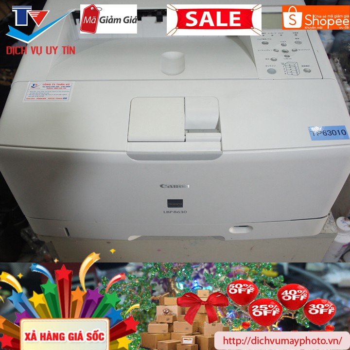 Máy in laser đen trắng A3 cũ Canon LBP 8630 8610 3500 8780X cũ đẹp mới ...