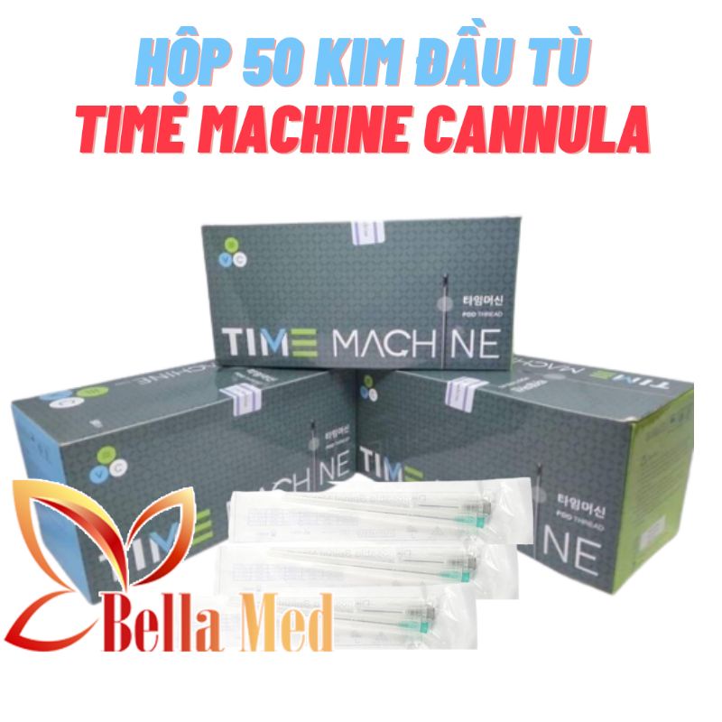 HỘP 50 KIM ĐẦU TÙ TIME MACHINE CANNULA NHIỀU SIZE (Shop có bán tách lẻ ...
