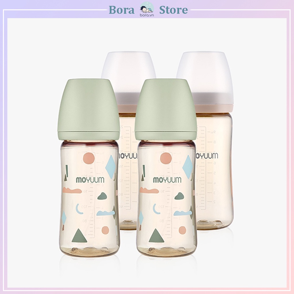 Bình sữa Moyuum Hàn Quốc 170ml 270ml [Được chọn núm 1 - 4][Cam kết chính hãng] | Shopee Việt Nam