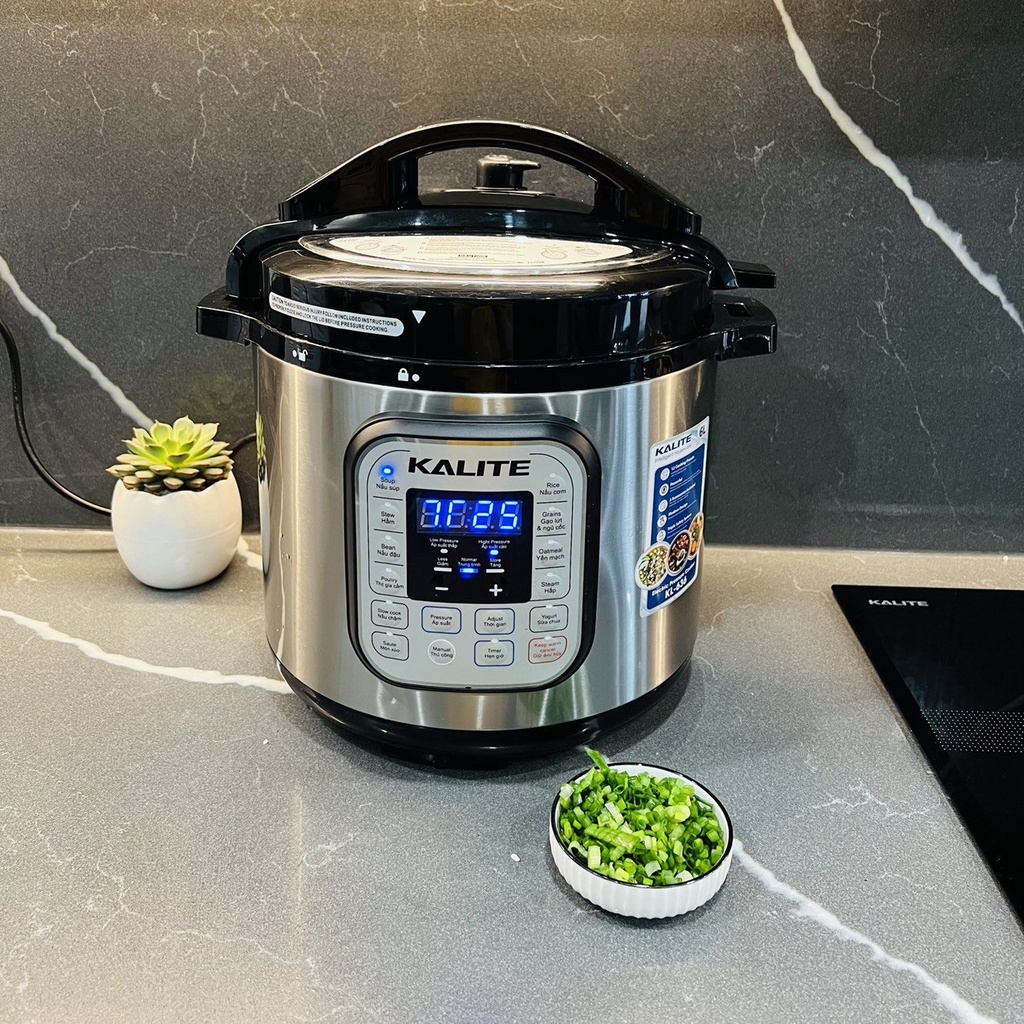 Nồi áp suất điện đa năng Kalite KL636, dung tích 6L, 950W có chức năng hẹn giờ bảo hành 12 tháng ...