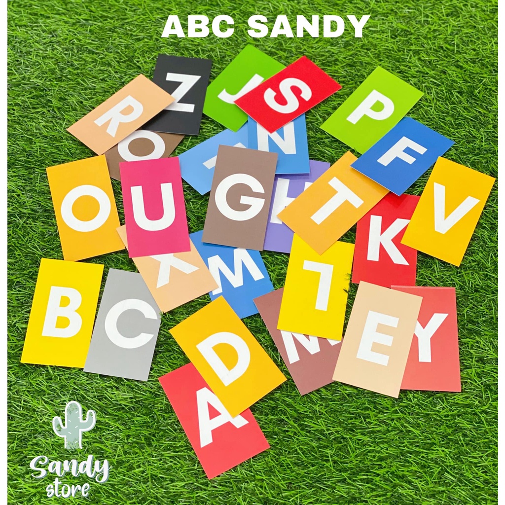 BỘ CHỮ ABC SANDY | Shopee Việt Nam