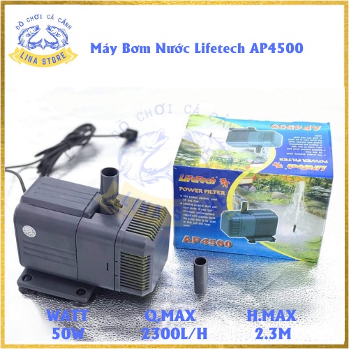 [Loại Tốt] Bơm Nước Lifetech AP4500 (50W-2300L/H-2.4M) - Máy Bơm Chìm Cho Bể Cá | Shopee Việt Nam