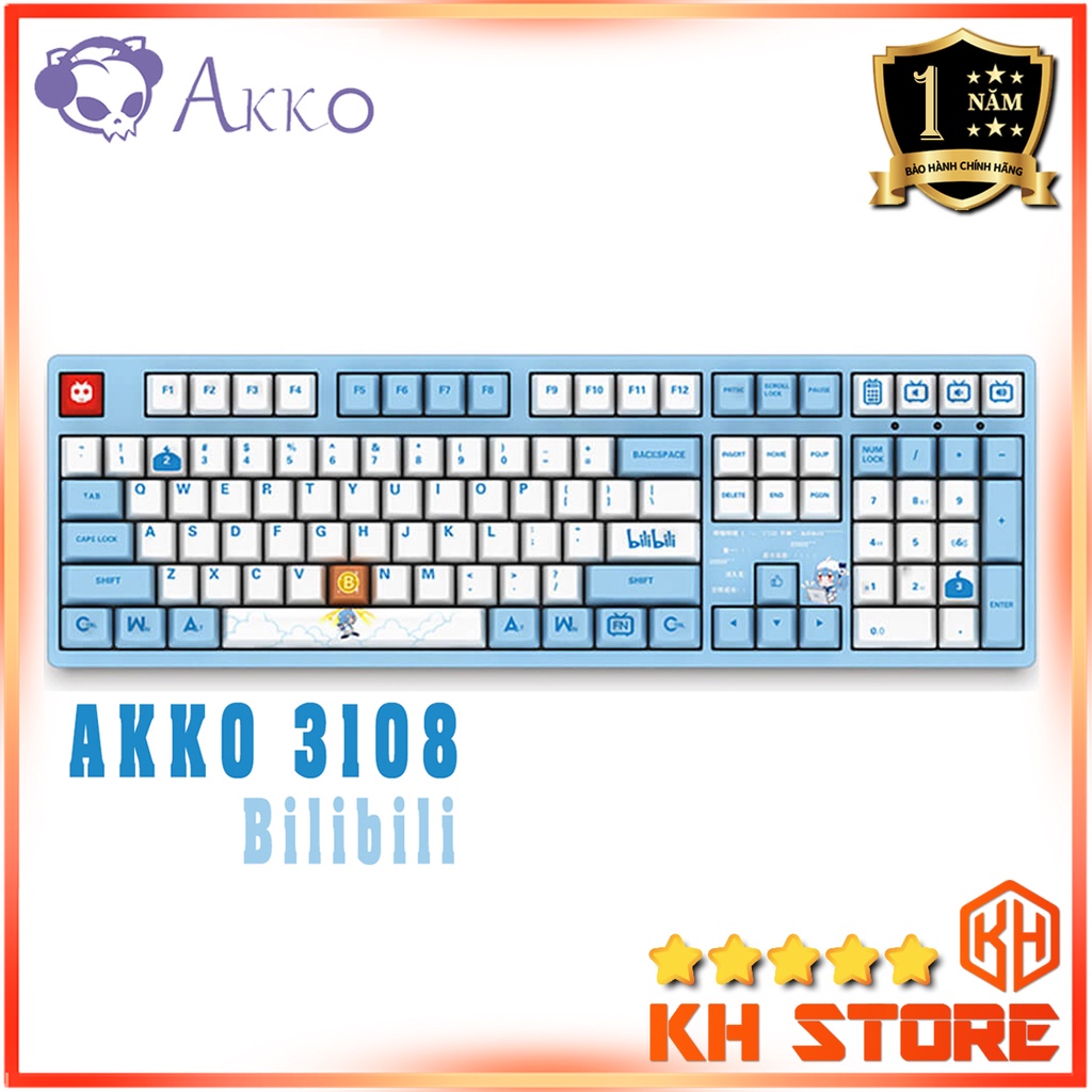 Bàn phím cơ Gaming, chơi game AKKO 3108 v2 Bilibili (Akko switch) | Shopee Việt Nam