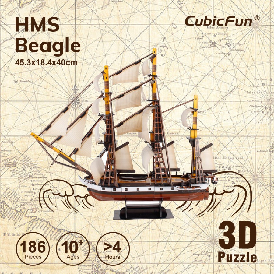 Mô hình giấy 3D CubicFun - Tàu HMS Beagle T4027h | Shopee Việt Nam