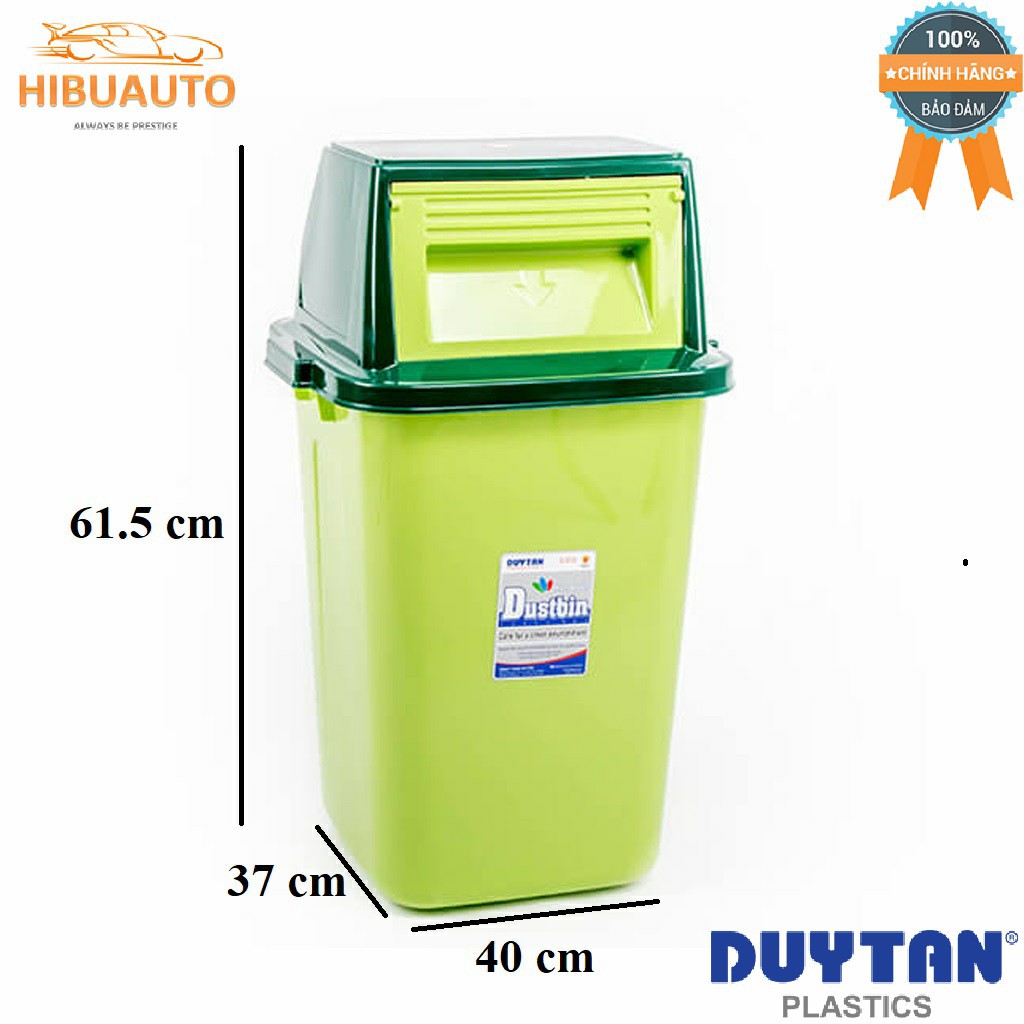 Thùng Rác Nắp Lật Duy Tân Size Lớn 42Lit (40 x 37 x 61.5 cm) No.0199 ...
