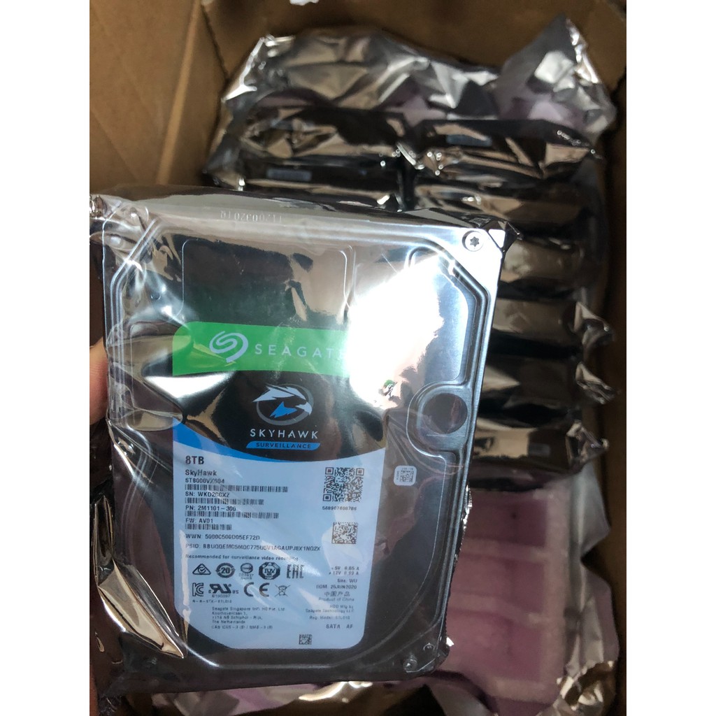 Ổ cứng HDD SEAGATE SKYHAWK™ ST8000VX0022 Chính Hãng Bảo hành 36 tháng ...