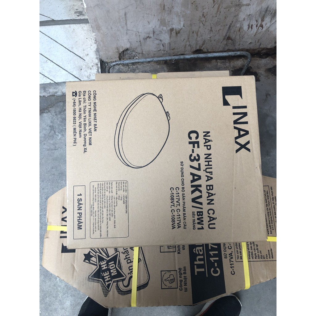 Nắp Bồn Cầu Inax CF37 ♥️Chính Hãng♥️ Thay thế cho bồn cầu C117, C108 ...