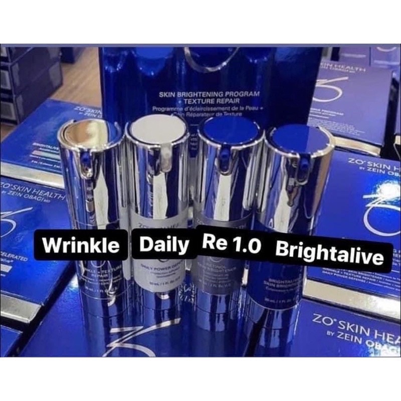 set Zo 4món dưỡng trắng trẻ hoá da Zo Skin Brightening Program | Shopee ...