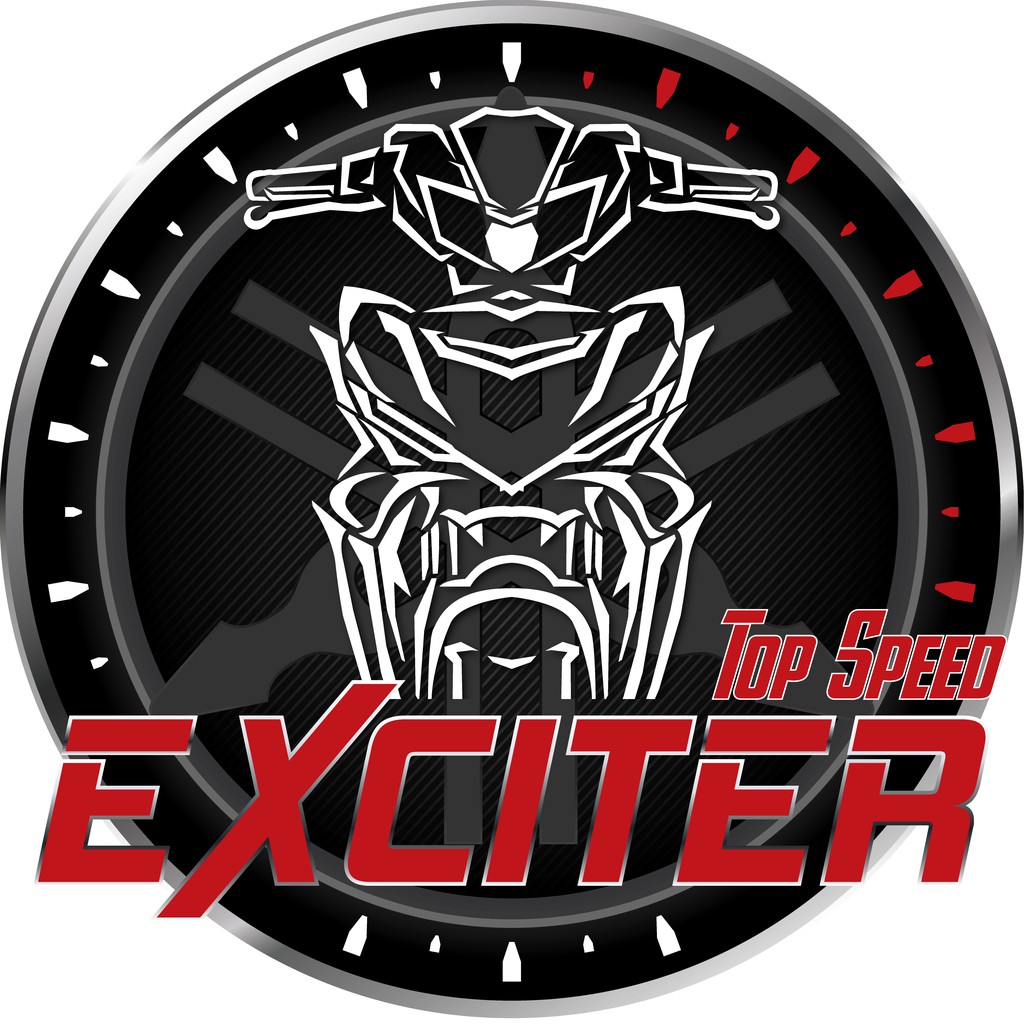 Sticker logo decal phản quang hội Exciter top speed | Shopee Việt Nam