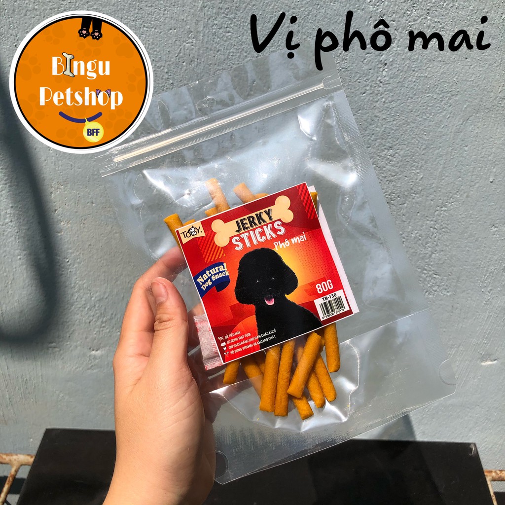 Snack cho chó Toby Thanh que dẻo dạng que cho chó 5 vị túi 80gr ...