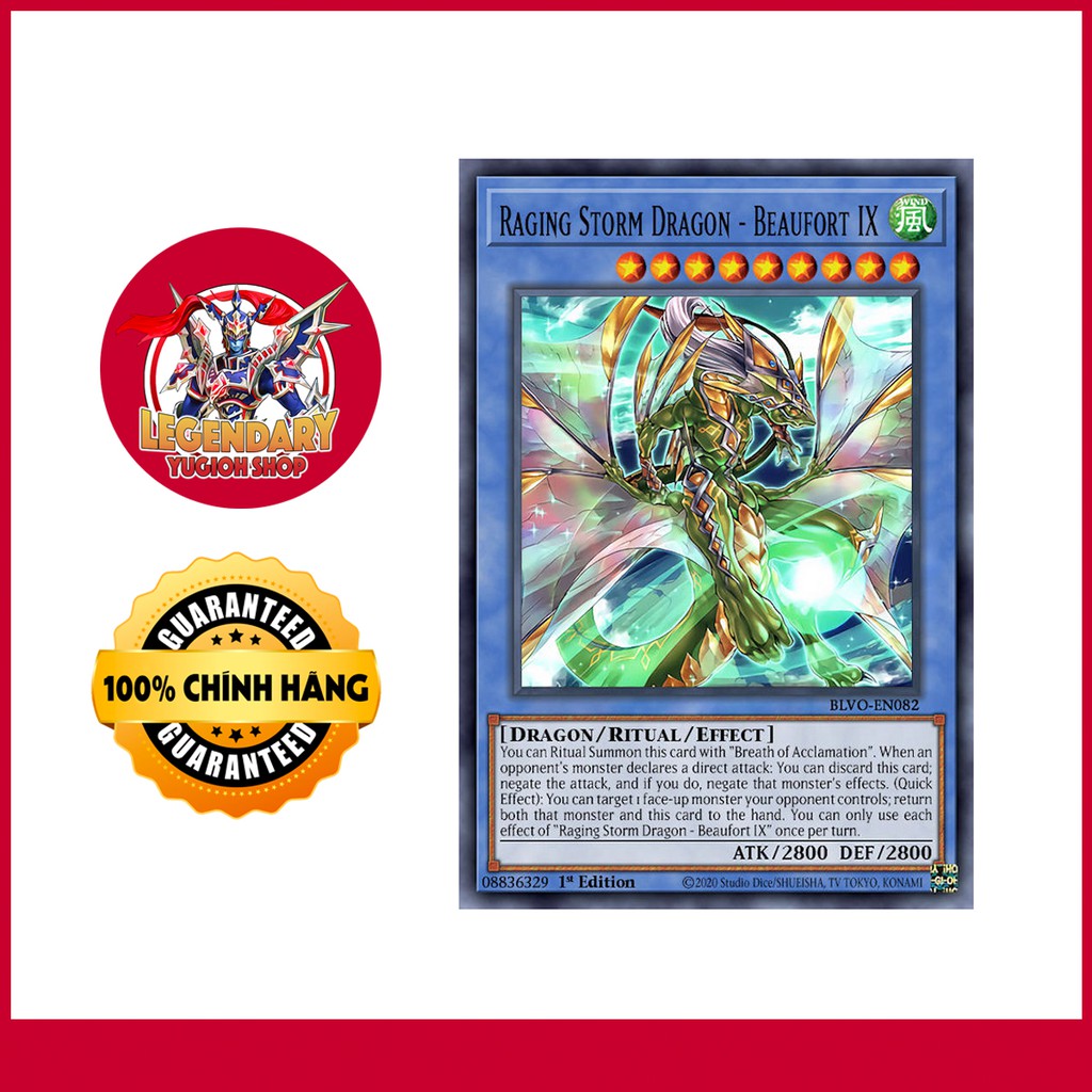 [EN-JP][Thẻ Bài Yugioh Chính Hãng] Raging Storm Dragon - Beaufort IX ...