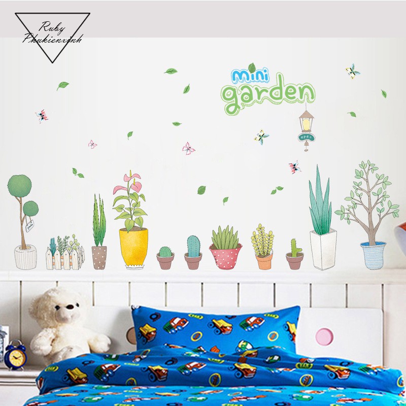 Decal Dán Tường Khu Vườn Nhỏ- DC20 | Shopee Việt Nam
