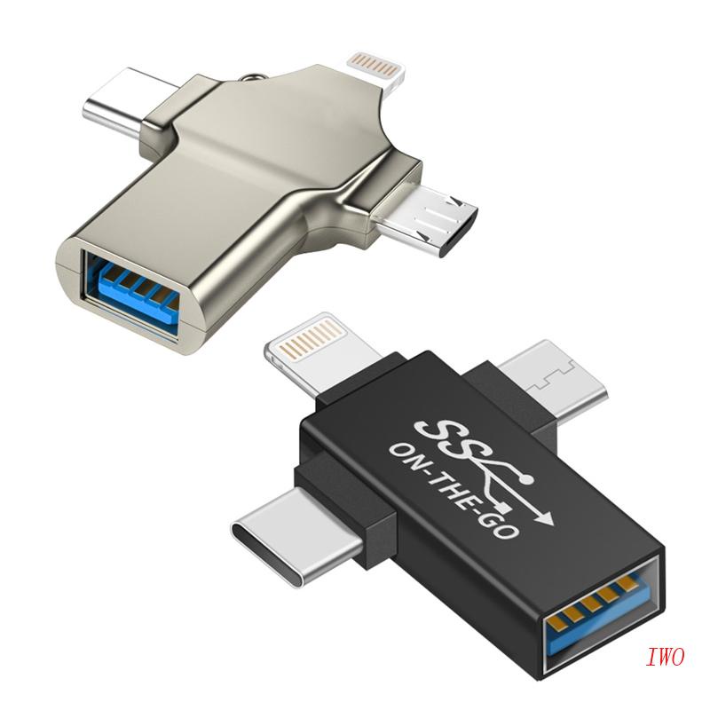 Bộ Chuyển Đổi IWO OTG Type C Micro USB OTG Thiết Kế 3 Trong 1 Tốc Độ ...
