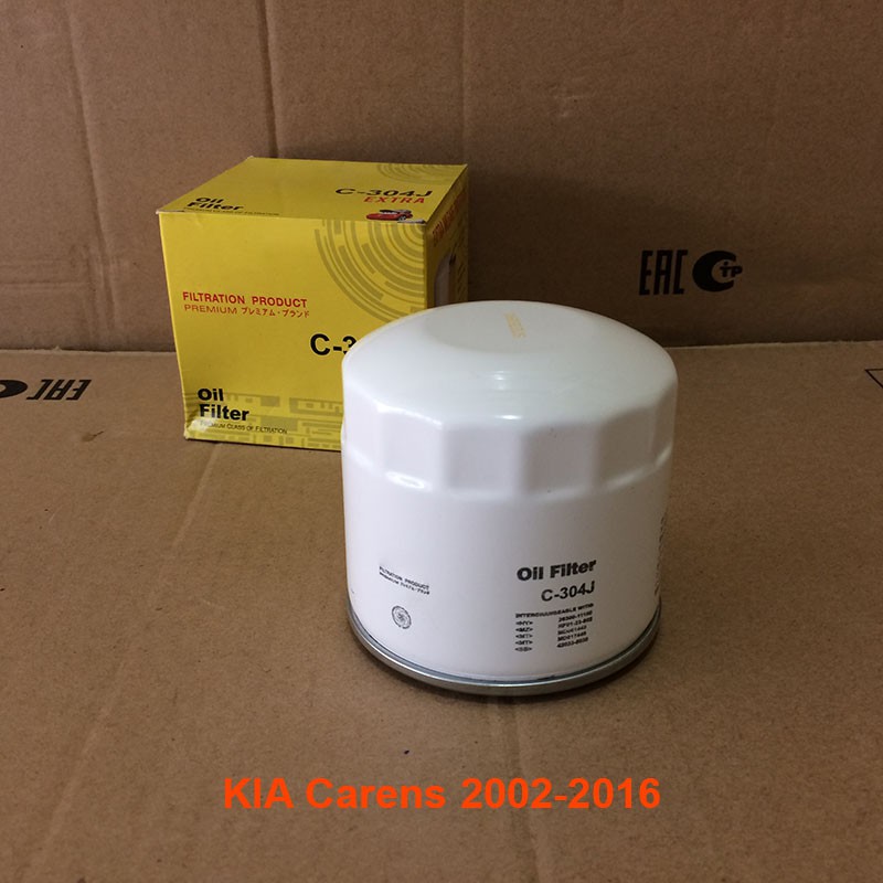 Lọc nhớt KIA Carens máy xăng 2003-2016 mã C304J của JS Asakashi Nhật ...