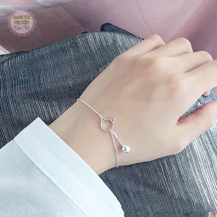 Lắc tay thời trang nữ hình mèo LT55 nhỏ xinh, S925 | Shopee Việt Nam