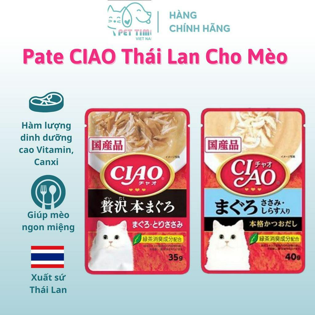 Túi Pate CIAO Thái Lan Dành Riêng Cho Mèo Nhiều Vị Bổ Sung Chất Dinh Dưỡng Tăng Cường Đề Kháng ...