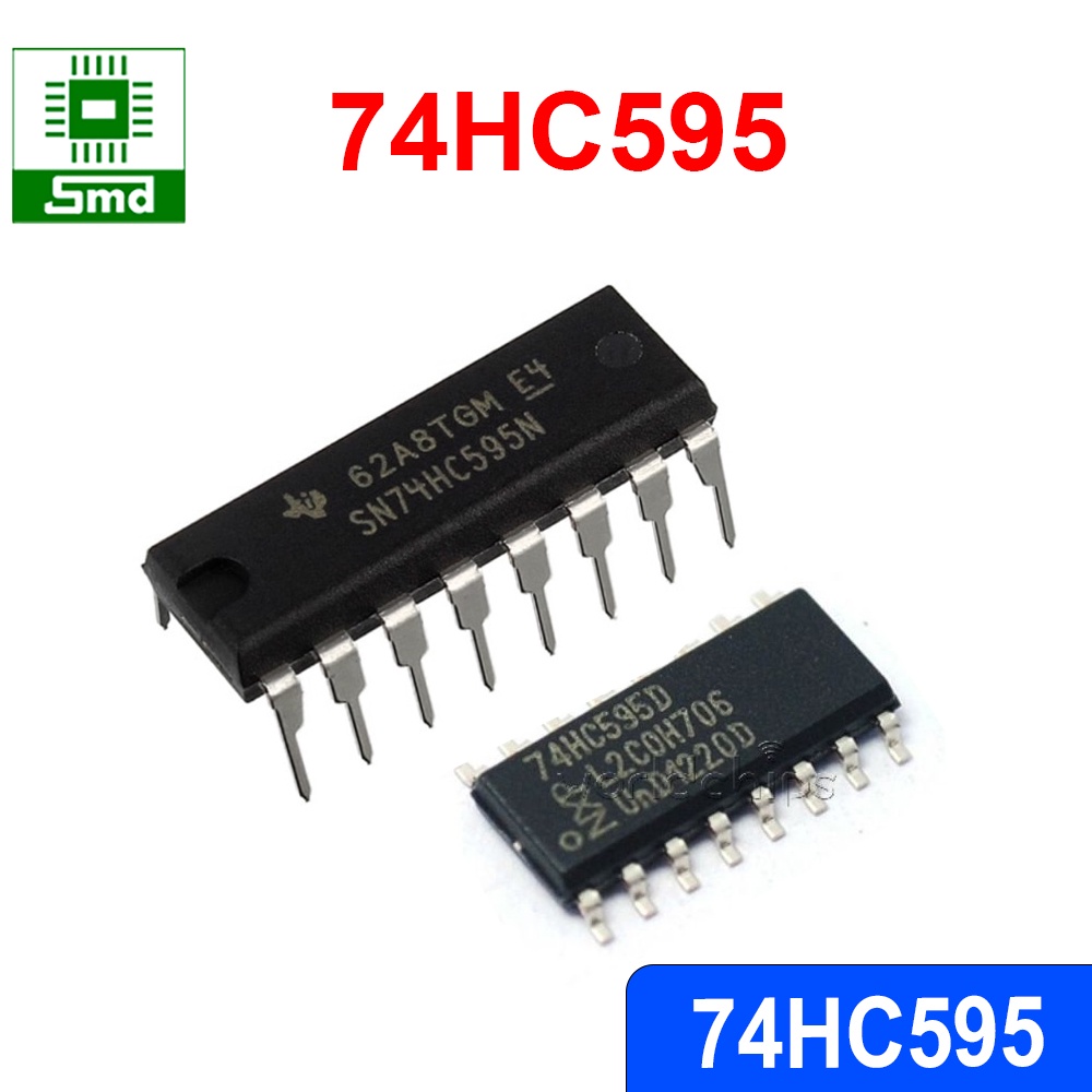Linh kiện 74HC595 8-Bit Serial-To-Parallel Ghi dịch Shift Register ...
