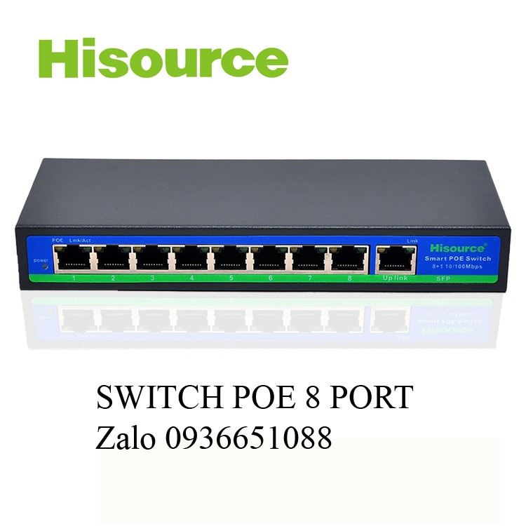 Switch Poe 8 Cổng Hisource 2 Up Link Onv 8 2 Uplink Bộ Chia Mạng Kèm Nguồn Shopee Việt Nam
