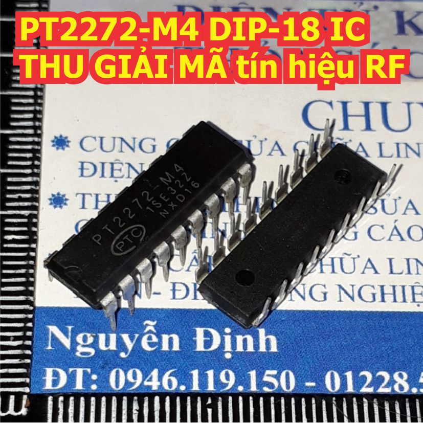 5 con IC PT2272-M4 PT2272 M4 2272 DIP-18 IC THU GIẢI MÃ tín hiệu RF ...