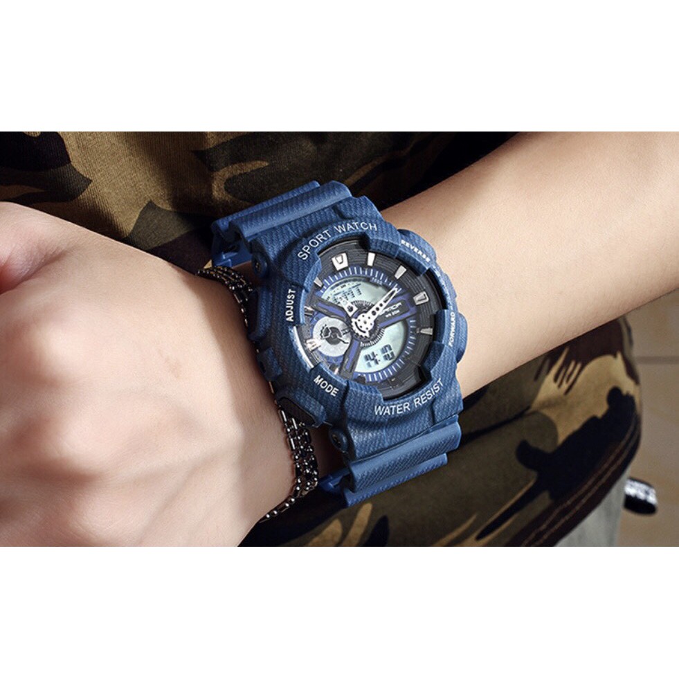 Đồng hồ thể thao nam dây cao su chống nước Samda | Shopee Việt Nam