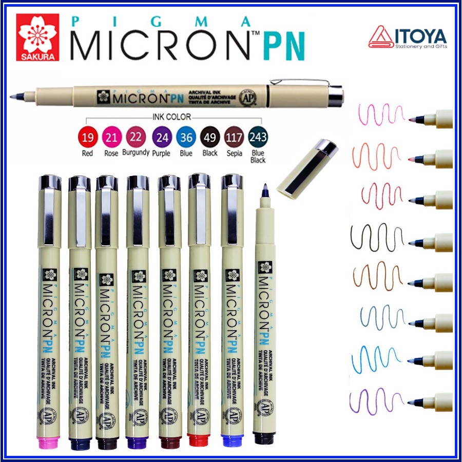 Bút line đi nét Sakura Pigma Micron ngòi PN | Shopee Việt Nam