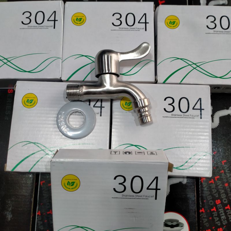 vòi nước inox 304- van xả nước inox 304 | Shopee Việt Nam