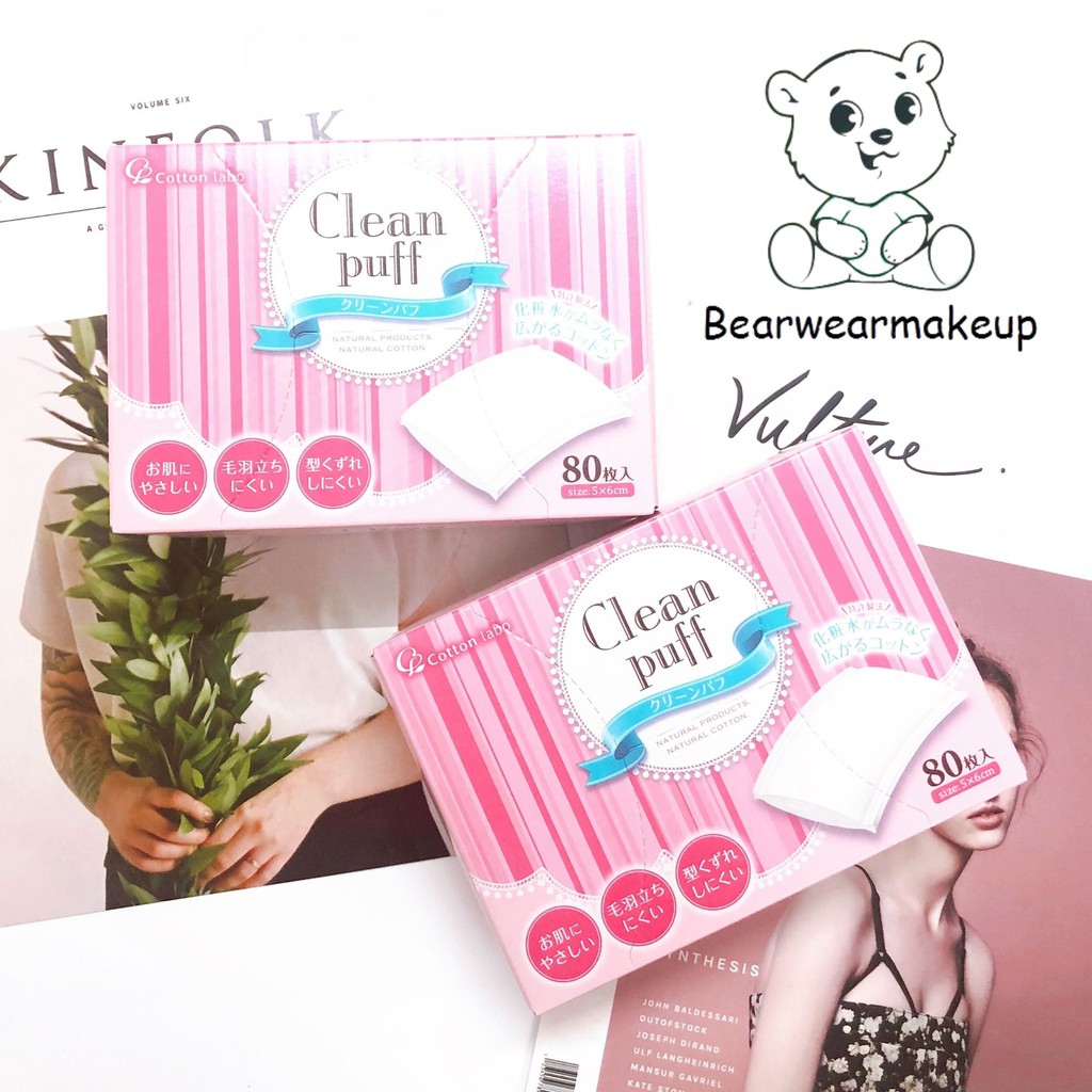 BÔNG TẨY TRANG CLEAN PUFF NHẬT BẢN | Shopee Việt Nam