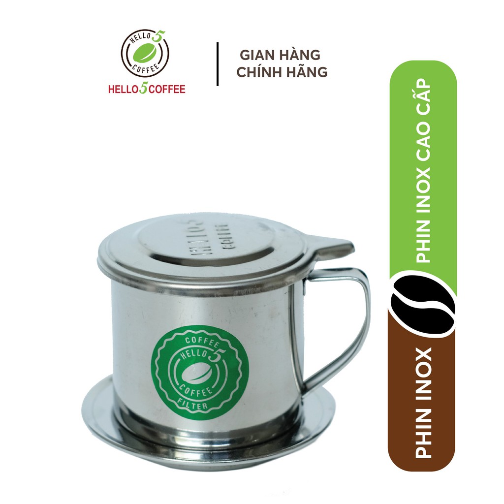 [Phin pha cà phê] Hello 5 INOX CAO CẤP - Màu xanh | Shopee Việt Nam