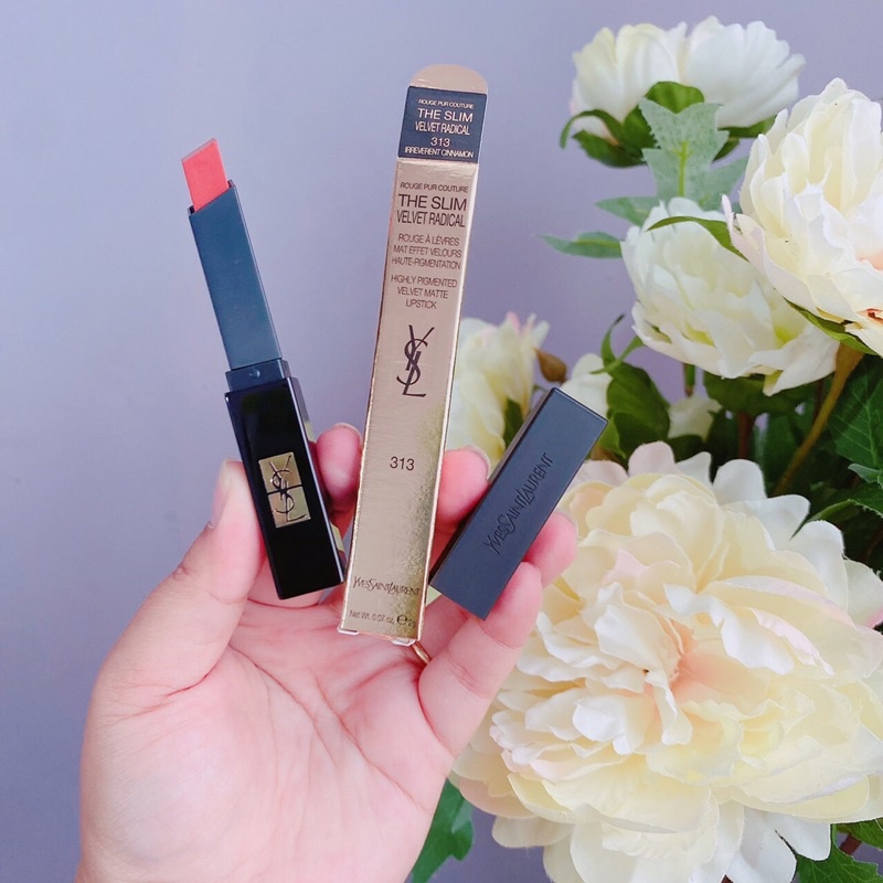 𝐘𝐒𝐋 𝐑𝐎𝐔𝐆𝐄 𝐏𝐔𝐑 𝐂𝐎𝐔𝐓𝐔𝐑𝐄 𝐓𝐇𝐄 𝐒𝐋𝐈𝐌 #313 IRREVERENT CINNAMON | Shopee Việt Nam