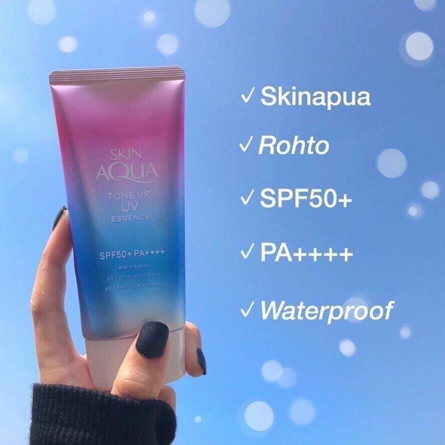 Kem chống nắng Sunplay Skin Aqua Tone Up UV Essence SPF50+ PA++++ 80g | Shopee Việt Nam