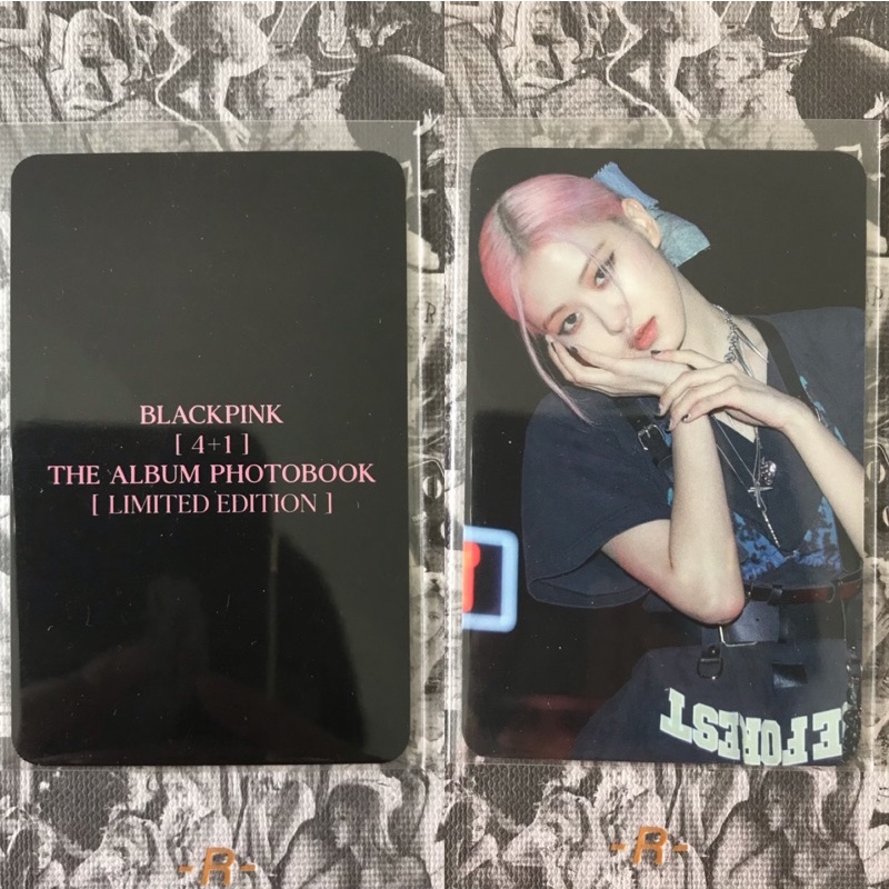 [official Toploader]blackpink Card Rosé Quà Pre Order Photobook 4 1