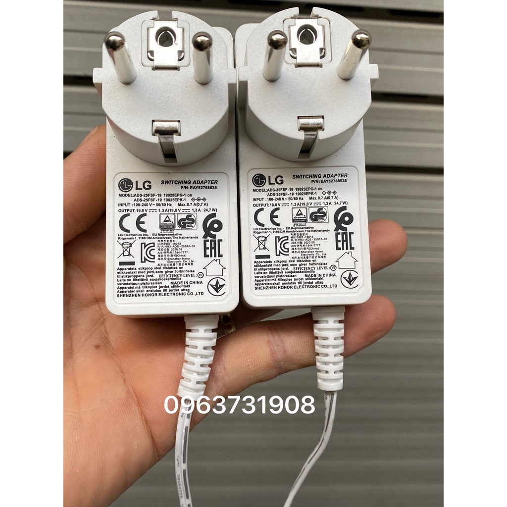 Dây nguồn màn hình LG 19V-1.3A chính hãng LG phân phối | Shopee Việt Nam