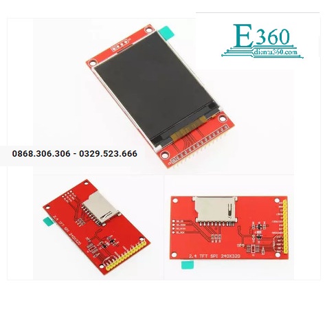 MÀN HÌNH LCD TFT ILI9341 CẢM ỨNG ĐIỆN TRỞ 2.4 INCH GIAO TIẾP SPI ...