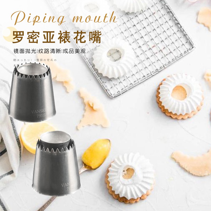 KALAIEN Nga Piping Tips Set Sultan Tip Nozzle Baking Ring Cookies Khuôn ...