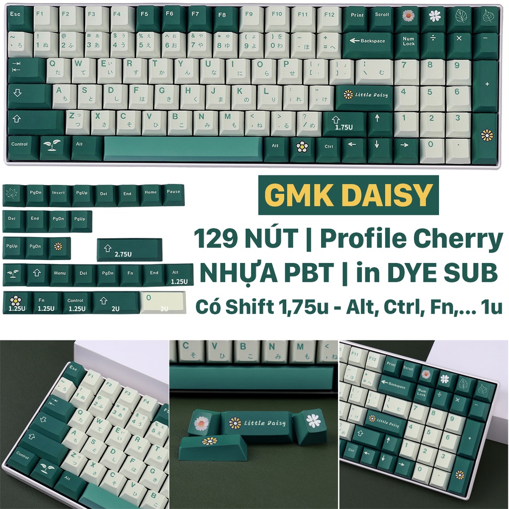 Keycap GMK (Chất Lượng Cao) in Dye Sub sắc nét, chất lượng cao Profile ...