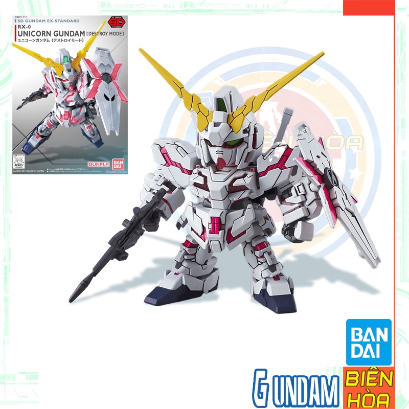 Bộ lắp ráp mô hình SD EX-STANDARD UNICORN GUNDAM (DESTROY MODE ...