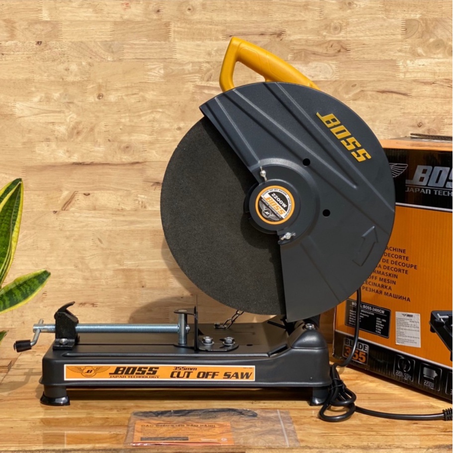 MÁY CẮT SẮT BÀN BOSS 355MM 2400CW CHÍNH HÃNG TẶNG ĐÁ CẮT BH 6 THÁNG ...