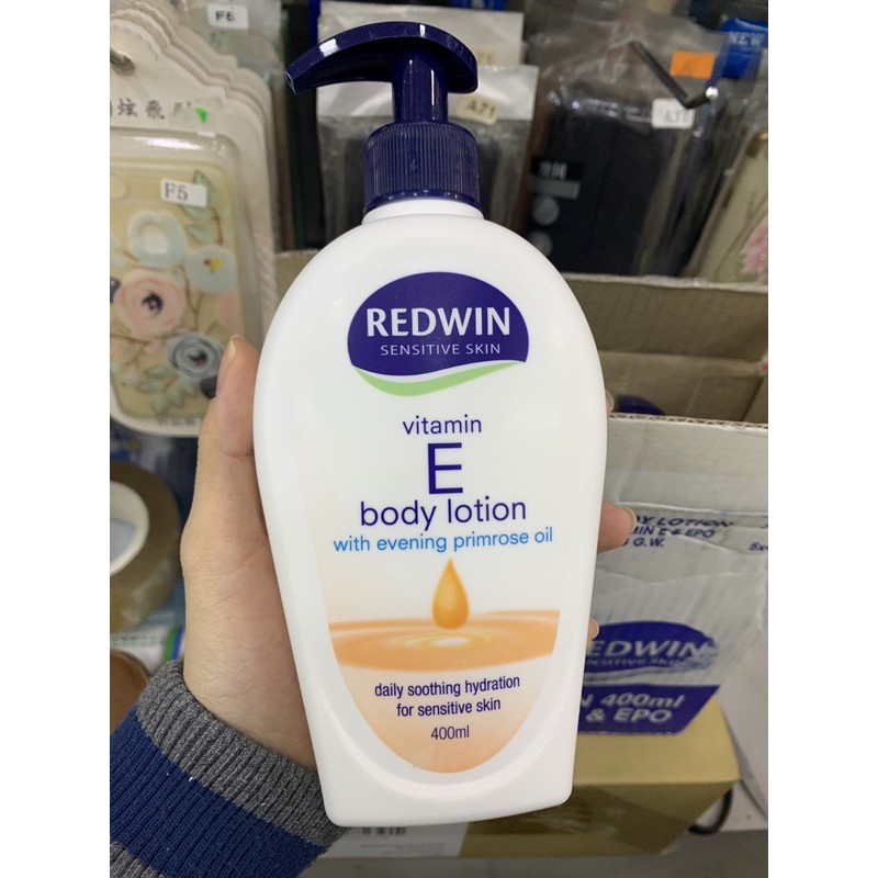 DƯỠNG THỂ BODY LOTION VITAMIN E REDWIN 400ML | Shopee Việt Nam