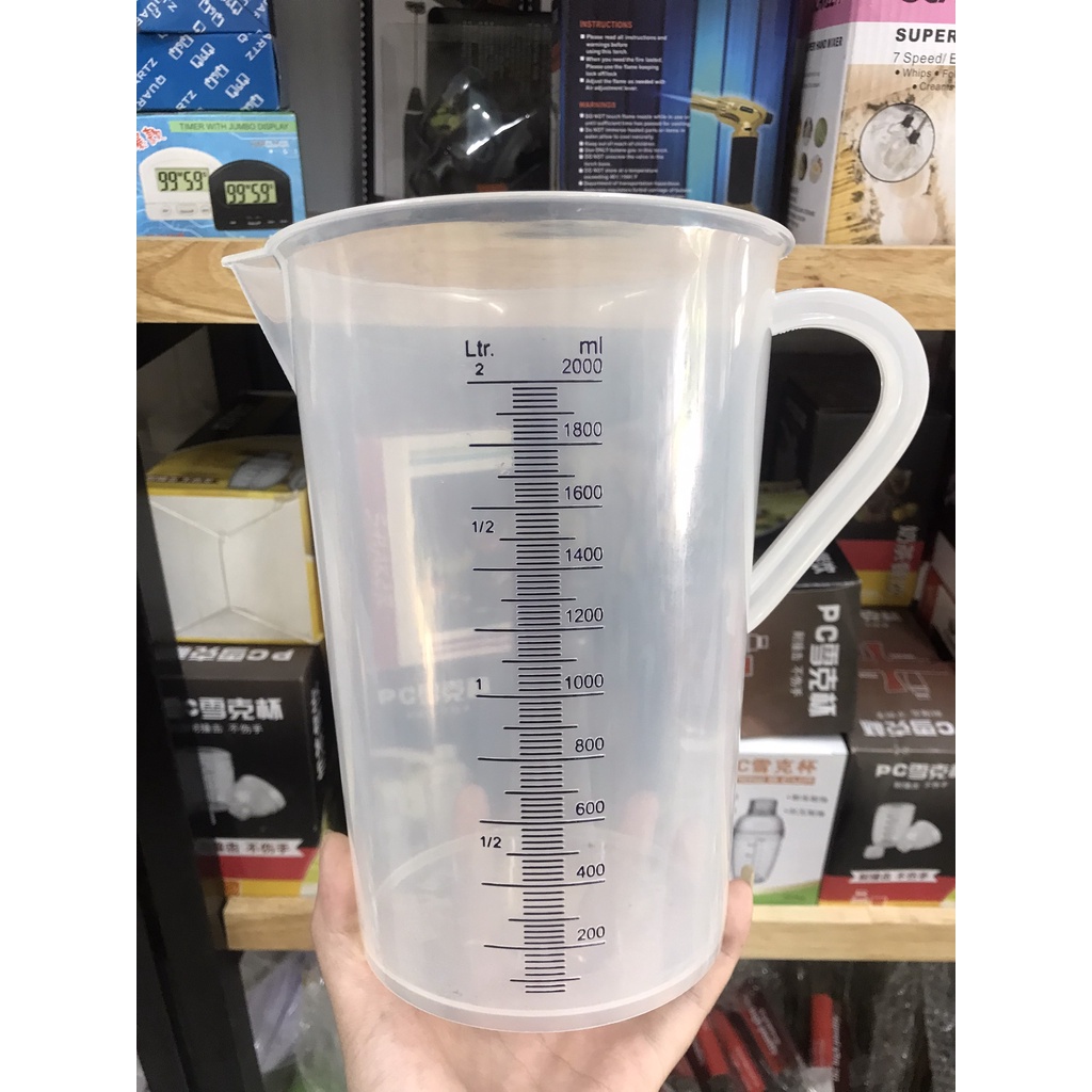 Ca đong nhựa Việt Nam chia vạch 2L/1L/ 500ml /250ml/100ml/50ml | Shopee Việt Nam
