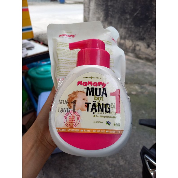 Combo ( mua 1 tặng 1) bọt tắm gội thiên nhiên Mamamy 400ml. | Shopee ...