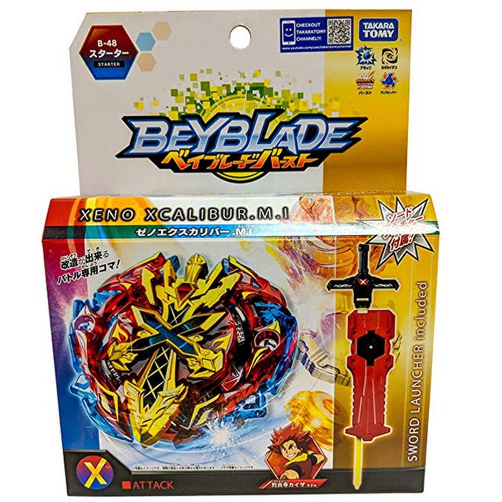 Takaratomy Beyblade Burst B-48 Xeno Xcalibur M.I Attack Starter với ...