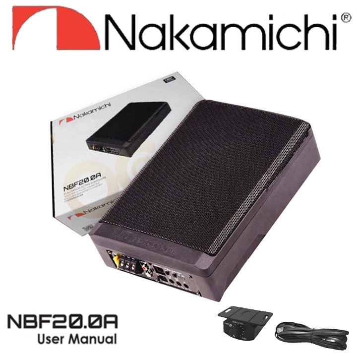 Bộ loa SUB siêu trầm đặt gầm ghế ô tô, thương hiệu Nhật Bản NAKAMICHI NBF20.0A - Hàng Chính Hãng ...