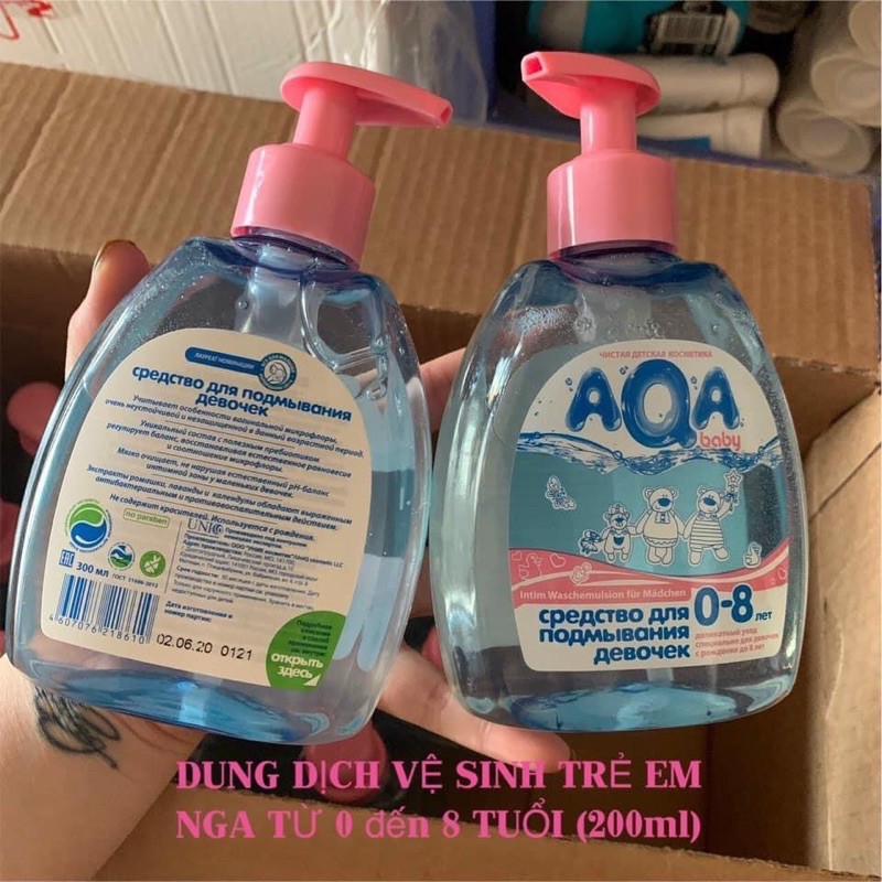 DUNG DỊCH VỆ SINH AQA BABY CỦA NGA (300ml) | Shopee Việt Nam