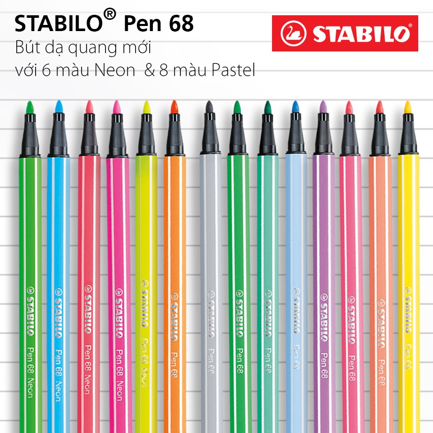 Bút Lông Màu Chính Hãng Stabilo Pen68 1.0mm PN68 | Shopee Việt Nam